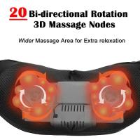 China 1 Year Shiatsu Neck Massager with PU Leather Dimensions 39*19*20CM for sale