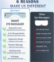 China 3D Air Relieves Eye Fatigue Electronic Music Smart Eye Massager Wireless for sale