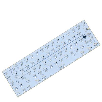 China 35 Key Ergonomic Multicolor Backlit USB PCB 60% Mobile Stabilizer Keyboard PCB FR4 1.6mm for sale