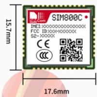 China SIM800C GPRS GSM Module 850MHz 900MHz 1.8GHz 1.9GHz Voice SMS Data Transfer Board for sale