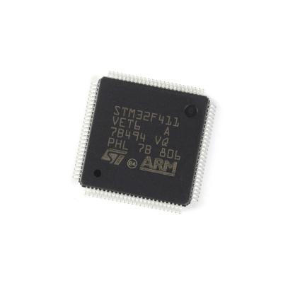China STM32F411VET6 ARM Cortex-M4 Microcontroller 100MHz 512KB Flash 128Kx8 RAM LQFP100 for sale