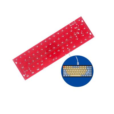 China 65 Percent Mechanical Keyboard PCB Hot Swappable Rigid Flex 1.6mm HASL ENIG for sale