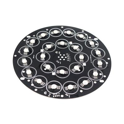 China LED PCB Black Solder Mask 94v0 Multilayer Aluminium Base PCB 1.6mm for SMD LED for sale