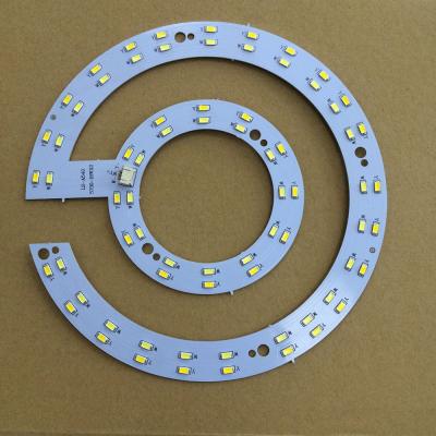 China Strip or Round Lighting LED PCB Single and Double Sided Circuit Board Aluminum Substrate for sale