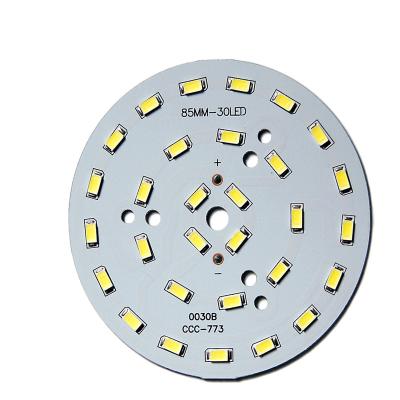 China Aluminum LED PCB Board 1.6mm Single Double Sided Round Metal Core Substrate for sale