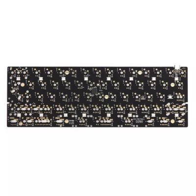China Custom Hot Swap Mechanical Keyboard PCB 60% 65% 75% 80% TKL RGB QMK Via FR4 for sale