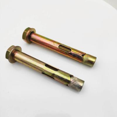 China Zinc Plated Hex M6 Sleeve Anchor Bolts For Concrete / Stone Structure for sale