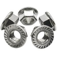 China Galvanized Carbon Steel Hex Flange Nut Din 6923 Fasteners for sale