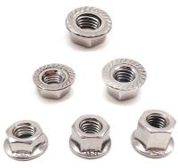 China Galvanized Carbon Steel Hex Flange Nut Din 6923 Fasteners for sale