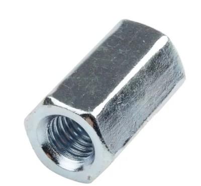 China Zinc Plated Hexagon Long Nut M 3d Hex Coupling Nuts Din 6334 for sale