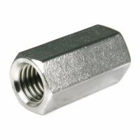 China Zinc Plated Hexagon Long Nut M 3d Hex Coupling Nuts Din 6334 for sale