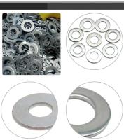China Custom Size Galvanizde Steel Flat Washers / Round Plain Washer DIN125 DIN9021 for sale
