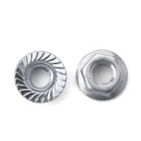China Customize Carbon Steel Hex Head Flange Nut Standard DIN6923 for sale