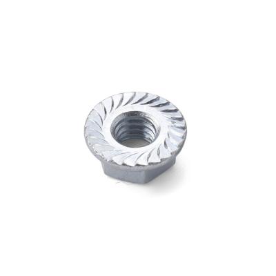 China Customize Carbon Steel Hex Head Flange Nut Standard DIN6923 for sale