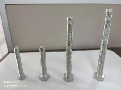 China Din933 Din931 Hexagon Bolts 16mm - 70mm Grade 4.8  8.8  10.9 for sale