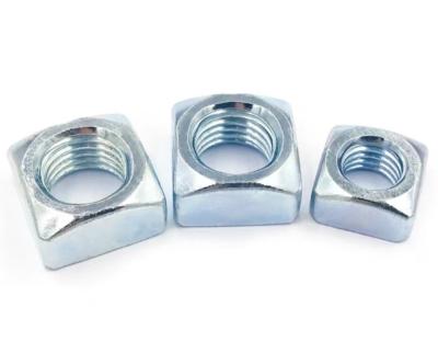 China Customized Din 557 Square Nuts Carbon Steel Grade 4.8 /8.8 For Heavy Industry for sale