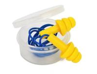 China Color DIN Earplugs For Noise Isolation Pu Foam Material Factory Labor Protection for sale