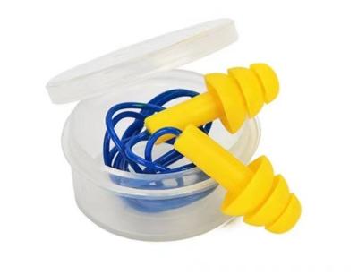China Color DIN Earplugs For Noise Isolation Pu Foam Material Factory Labor Protection for sale