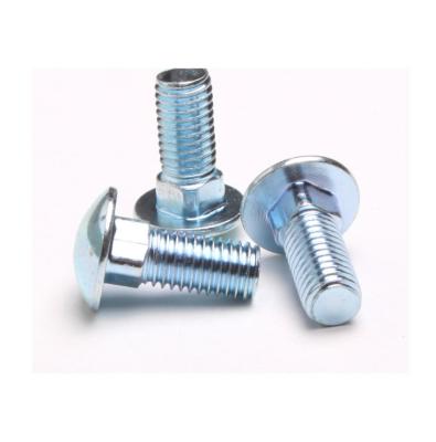 China Din 603 Zinc Plated Carriage Bolts Carbon Steel Full Thread Grade 4.8 Fasteners for sale