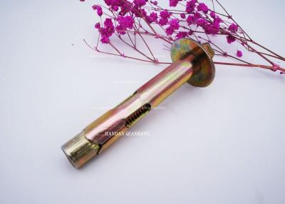 China M10 Iron Expansion Anchor Bolt Open Shield Hooks For Water Heaters With Yellow Zinc Color for sale
