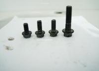 China Hardware Fasteners Hex Head Bolt With White & Black Color of 4.8 8.8 Grade with Iron for sale