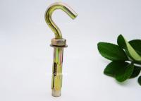 China Yellow Zinc Metal Expansion Open Eye Hook Bolt , Screw In Eye Hooks High Precision for sale