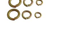 China M16 Size carbon Steel Spring Washer DIN127 With Yellow Zinc Plated Color for sale