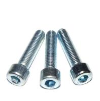 China Fasteners Hex Socket bolt Carbon Steel white zinc Grade 8.8 full thread DIN 912 for sale