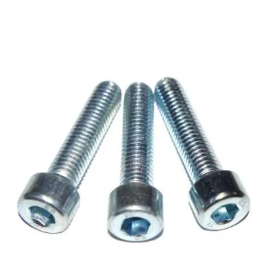 China Fasteners Hex Socket bolt Carbon Steel white zinc Grade 8.8 full thread DIN 912 for sale