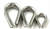 China Rigging Marine Grade Stainless Steel Wire Rope Thimble European Commercial M8 Type for sale