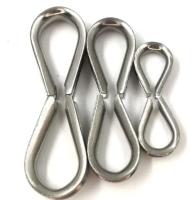 China Rigging Marine Grade Stainless Steel Wire Rope Thimble European Commercial M8 Type for sale