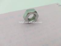 China Iron Material Hex Head Insert Lock Nuts Metric Standard Nuts With Zinc Color for sale
