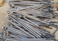 China Hot Dip Galvanized Carbon Steel M20 Foundation J Bolts for sale