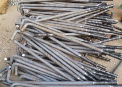 China Carbon Steel Foundation L Anchor Bolts , Hold Down Bolts For Concrete M24 M36 for sale