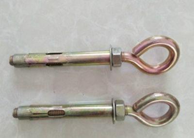 China Carbon Steel Eye Bolt Sleeve Anchor Expansion Bolt With Yellow Zinc Color for sale