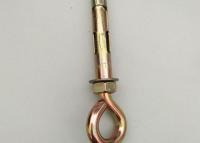 China Metal Anchor Bolts Eye Bolts Of Iron Material With Yellow Zinc Color for sale