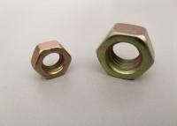 China Carbon Steel Hex Head Nuts Galvanized Hot Dip With Yellow Zinc Color M3-M24 for sale