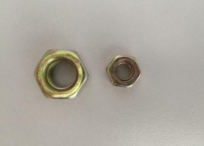 China Yellow Zinc Plated Hex Head Nuts , Metric Prevailing Torque Lock Nut M3 - M64 for sale