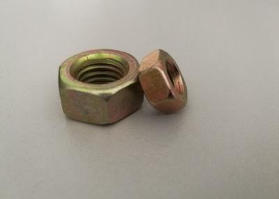 China Iron Material Hex Head Nuts Of 4.8/6.8/8.8  Grade With Yellow Color Used Fasteners for sale