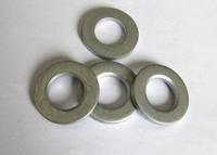 China Hot Dip Galvanized Metal Flat Washers , Precision Flat Ring Gasket 4.8 8.8  Grade for sale