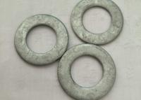 China Round Hardware Spring Flat Steel Washers , Metric Flat Ring Gasket M3-M52 for sale