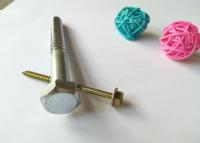 China DIN  BSW ANIS Standard White Color Hex Head Wood Self-Drilling Screws of 4.8 Grade With Iron for sale