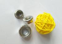 China White Zinc  Finish Carbon Steel Hex Head Flange Nuts For Fastener M5 - M20 Size for sale
