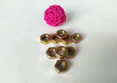 China Carbon Steel Material, M16 Hex Head Nuts, Yellow Zinc Plained for sale