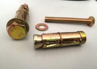 China Iron Material 3PCS Fixing Expansion Shield Anchor Bolts M6x50 M10x70 M12x90 for sale