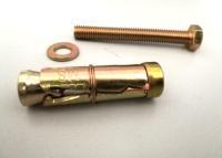 China Iron Or Carbon Steel 3PCS Concrete Fixing Bolts / 3PCS Unic Bolt With Washer for sale