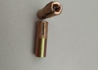 China Carbon Steel Material Drop In Anchor M6 With Yellow Zinc Color 50mm-300mm Length for sale