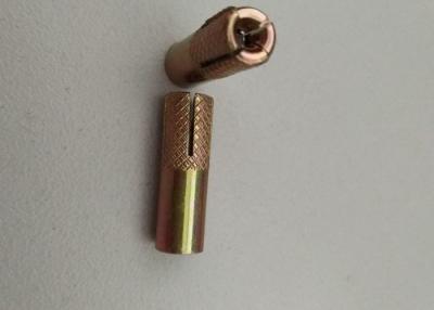China Carbon Steel Material Drop In Anchor M6 With Yellow Zinc Color 50mm-300mm Length for sale