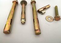 China Yellow Zinc Concrete Eye Hook M10 Metal Anchor Bolts for sale