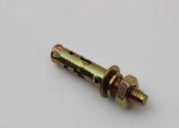 China yellow zinc plated   carbon  steel  sleeve  anchor  bolt  of  different  type  with  DIN standard for sale